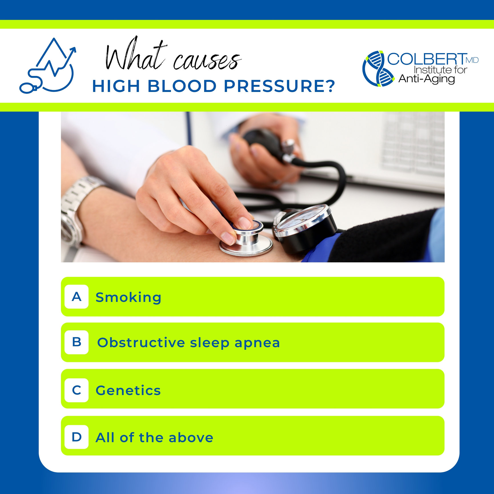 WHAT CAUSES HIGH BLOOD PRESSURE Colbert Institute Of Anti Aging