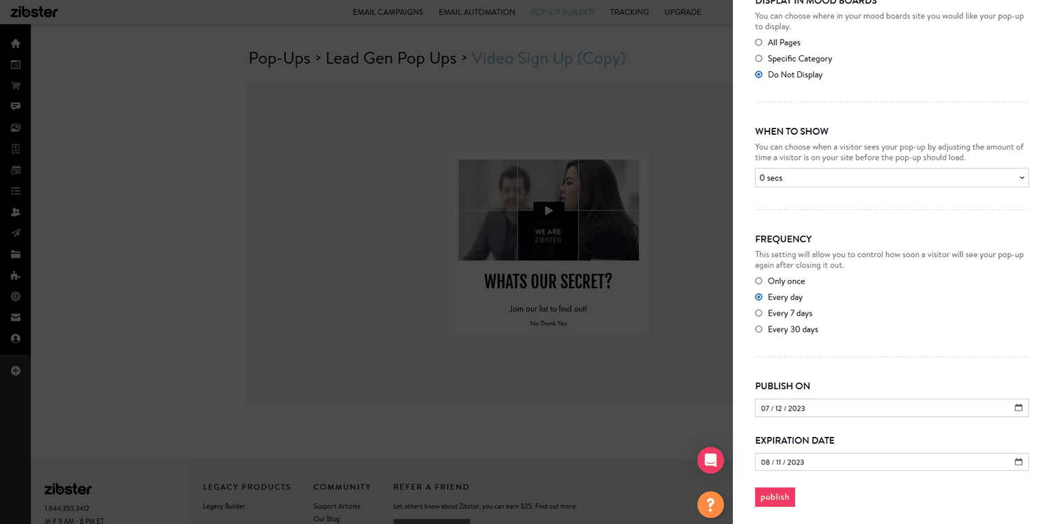 How to Use Pop-Ups for Free Downloads & Lead Generation - Zibster ...